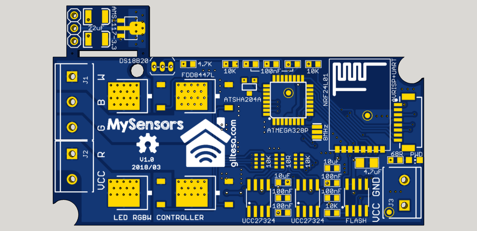 LED RGBW Controller | OpenHardware.io - Enables Open Source Hardware Innovation